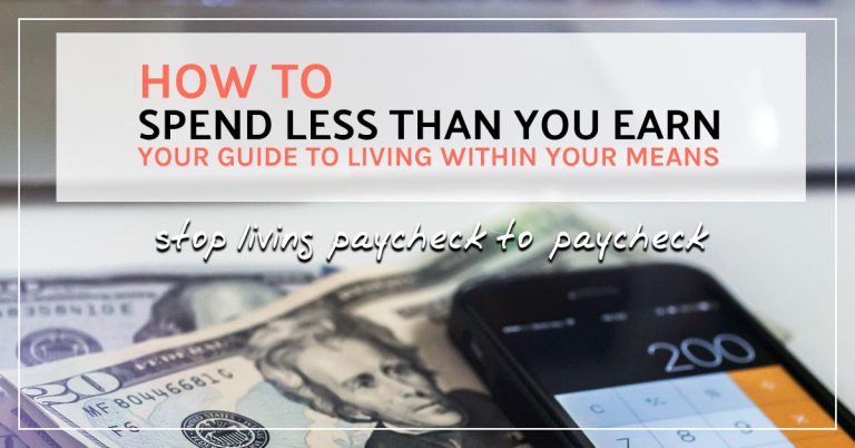 How to spend less than you earn (and why you should)