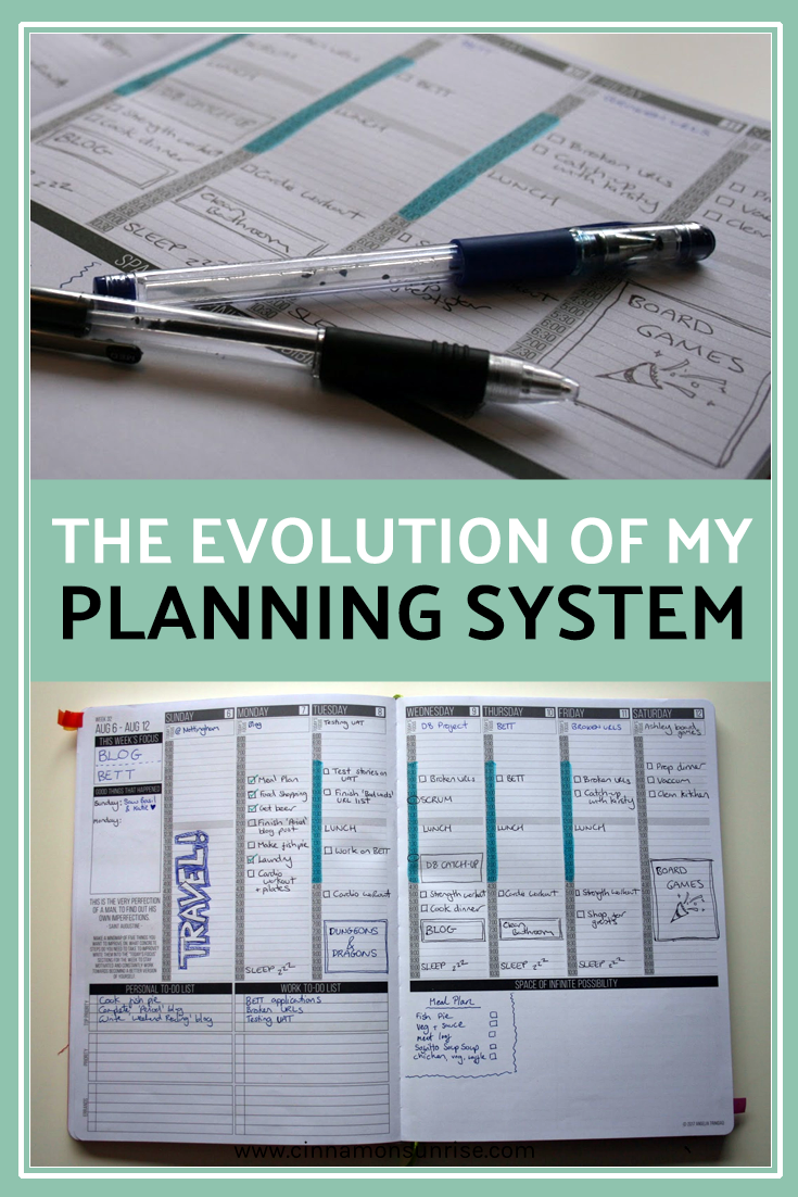 The Evolution of my Planning System - Cinnamon Sunrise